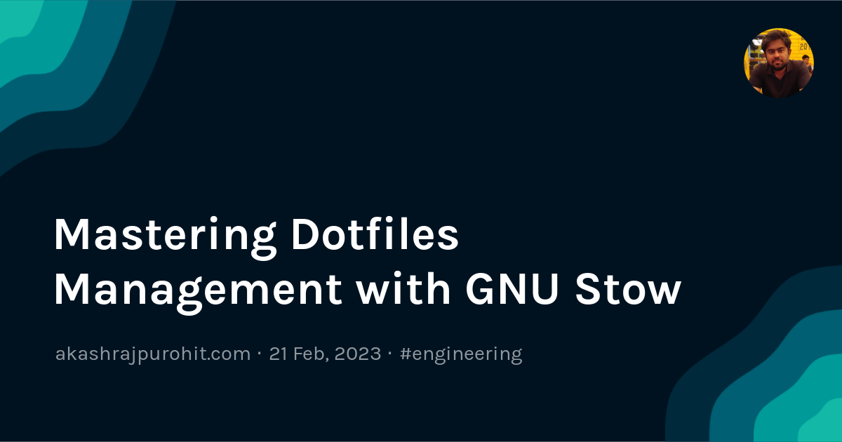 Mastering Dotfiles Management with GNU Stow